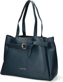 Pierre Cardin Sac &agrave; bandouli&egrave;re femme Polyur&eacute;thane Polyur&eacute;thane 33x24x15 cm 23615-MS166, bleu fonc&eacute;, Taille unique