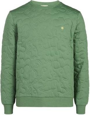 Faguo Sweat Bussy &agrave; motifs en coton m&eacute;lang&eacute;