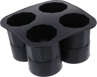 NUOBESTY Silikon Spirit Mold Zylindrische Eisw&uuml;rfelform Langlebig Praktisch F&uuml;r Spirituosen Schwarz Langlebige Silikonform F&uuml;r Mehrere Gl&auml;ser Einmal