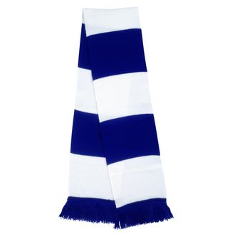 Result Winter Essentials Team Sportswear Schal - Farbe: Royal/White - Offizielles Lizenzprodukt mit Quasten - 100% Acryl - Unisex - Einheitsgr&ouml;&szlig;e - Fu&szlig;ball-F