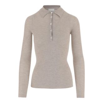 SA SU PHI Polo-Shirt aus Kaschmir und Seide - - Tops - Damen - Beige - L