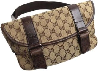 Gucci unisex, Pre-owned, Beige, Taille: ONE Size Sac Ceinture en Toile Pre-owned