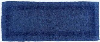 Homescapes Grand Tapis de Bain de Luxe 1600 g/m² Extra Doux 100% Coton réversible, antidérapant, Lavable, Super Absorbant, séchage Rapide, 40 x 100 cm, Bleu Mari