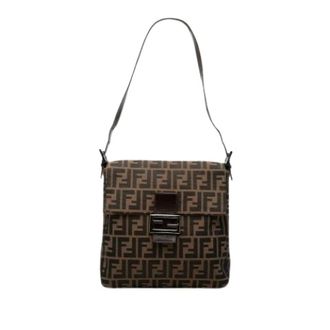 Fendi Sac bandouli&egrave;re vintage Pre-owned en toile - Femme - Pre-owned - Brun - Taille: ONE Size