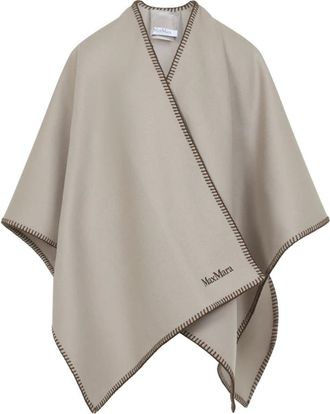 Max Mara Femme, Vestes, Beige, Taille: ONE Size Colomba Cape Cintura