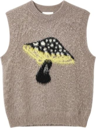 Msgm Msgm - Gilet - Femme - Pulls - Beige - Taille: 38 FR