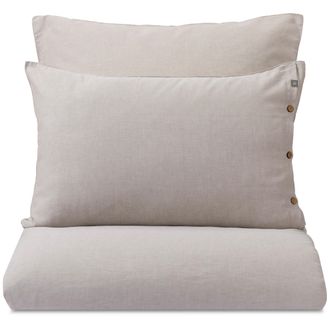 Urbanara Tolosa Halbleinen Bettw&auml;sche 240x220 cm + 2X 80x80 cm I 50% Leinen & 50% Baumwolle Made in Portugal I Atmungsaktiv Weich K&uuml;hlend 2-TLG Set Oeko Tex 10