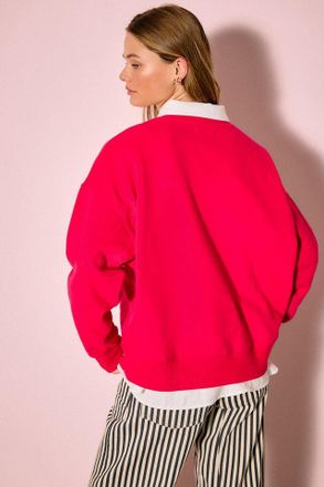 Next Sweater Langarm-Sweatshirt, Rundhalsausschnitt, Kurzgr&ouml;&szlig;e (1-tlg)