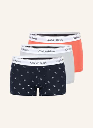 Calvin Klein 3er-Pack Boxershorts Icon Cotton Stretch Low Rise rot