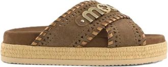Mou Femme, Chaussures, Brun, Taille: 37 EU Mu.sw451013A Sandale Crois&eacute;e