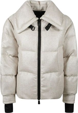 Moncler Sandane Jacke mit Kragen - Nude