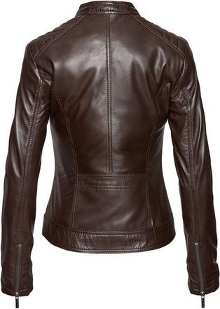 Bugatti Lederjacke (1-St) mit gesteppter Schulterpartie