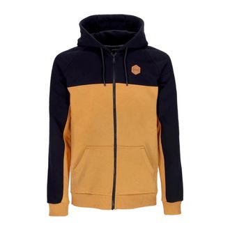 Dolly Noire Schwarze/Khaki Kapuzenpullover mit Rei&szlig;verschluss - - Sweatshirts & Hoodies - Herren - Mehrfarbig - XL