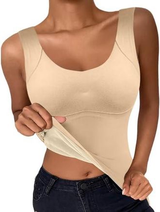 Generic Chemise thermique pour fille - D&eacute;bardeurs doubl&eacute;s - Couche de base pour temps froid - Chemises thermiques longues en soie - Sous-v&ecirc;tements thermiques 