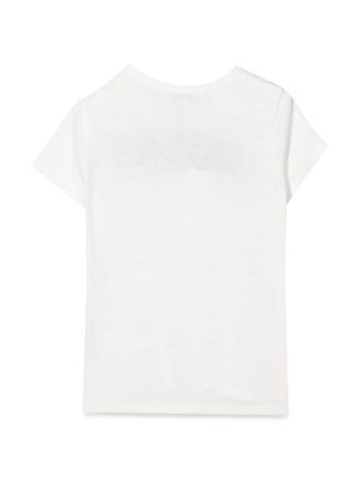 Lanvin Spotted Logo Cotton T-Shirt - Ivory