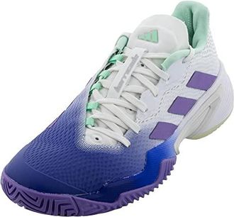 adidas Chaussure de tennis Barricade pour femme, Bleu lucide/Violet Fusion/Menthe Pulse, 38.5 EU