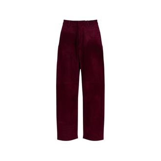 424 Pantalon en cuir velours