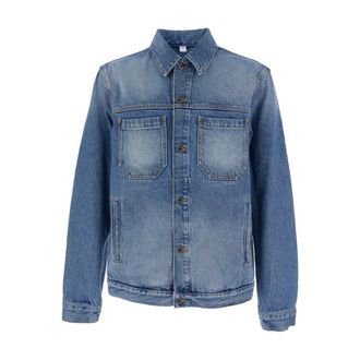 Off-white Homme, Vestes, Bleu, Taille: L Logo Denim Jacket