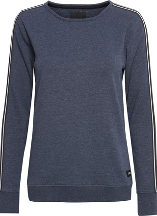 Oxmo Gabita Damen Sweatshirt Pullover Sweater, Größe:M, Farbe:Insignia Blue Melange (1940101)