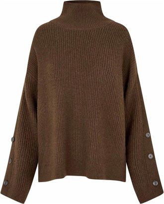 Masai Pull &agrave; manches longues - Femme - Pulls - Brun - Taille: 42 FR