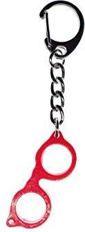 Miniblings lunettes Nerd Woody Retro Hipster rouge - bijoux &agrave; la mode main I I Pendentif trousseau de cl&eacute;s Porte-clef