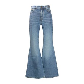 Chlo&eacute; Femme, Jeans, Bleu, Taille: W27 Jean &Eacute;vas&eacute; en Denim