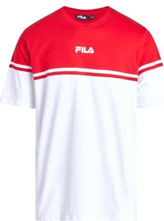 Fila T-Shirt Blanc/Rouge Homme Print