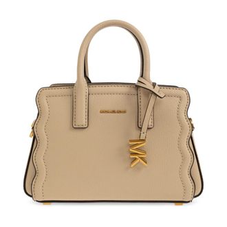 Michael Kors Laila Extra-Small genarbtes Leder Convertible Crossbody Bag - - Bags - Damen - Beige - ONE SIZE