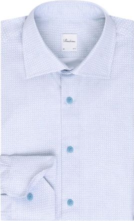 Stenstr&ouml;ms Gemustertes Vollzwirn-Hemd mit extralangem Arm, Slimline in