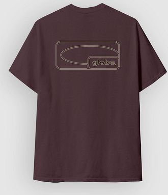 Globe Block T-Shirt prune