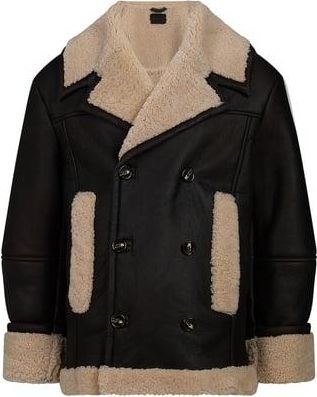 Simone Rocha Blouson aviateur en cuir de vache