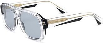 Generic Lunettes De Soleil R&eacute;tro UV400 &Agrave; Grande Monture For Hommes Et Femmes, Lunettes De Soleil De F&ecirc;te Photo(Black)