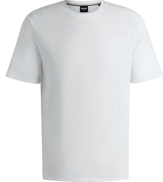 HUGO BOSS Homewear-T-Shirt aus einem Baumwoll-Mix mit Struktur in