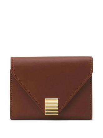 Lanvin portefeuille en cuir à poche zippée - Marron
