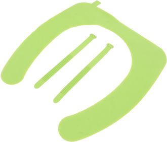 DOITOOL Silikon Toilettensitzbezug Weich und Waschbar Wiederverwendbare Toilettenmatte in Hellgr&uuml;n rutschfest und Komfortabel f&uuml;r Badezimmer und Reisen