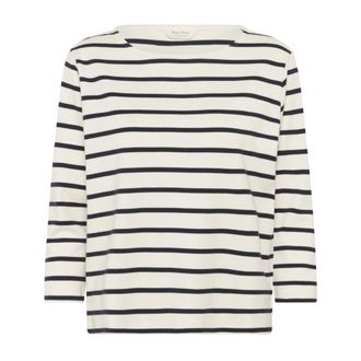 Part Two Tee Ray&eacute; Bleu Marine Manches 3/4 - Femme - Pulls - Beige - Taille: 42 FR