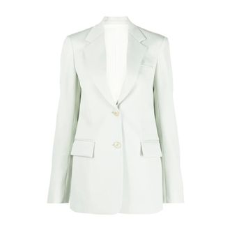 Lanvin Femme, Vestes, Vert, Taille: 38 FR Blazer Vert Clair en Laine