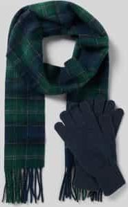Barbour Schal mit Strickhandschuhen im 2-teiligen Set