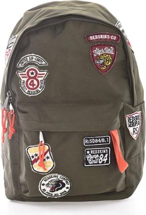 Redskins Homme, Sacs, Vert, Taille: ONE Size Sac &agrave; dos &agrave; logo patch&eacute;