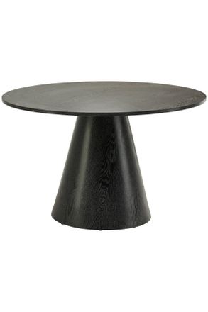 MID.YOU Mid.you Esstisch, Schwarz, Holzwerkstoff, Holzoptik, rund, konisch, A-Form, 120x75x120 cm, Esszimmer, Tische, Esstische