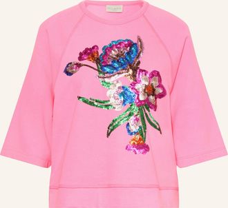 Milano Milano Italy Sweatshirt Mit Pailletten pink