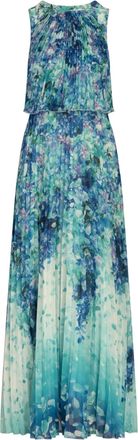 Apart Fashion APART bedrucktes Abendkleid mit Allover Blumendruck, türkis-Multicolor, 36