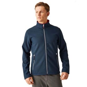 Regatta Veste Softshell Professionnelle Ascender pour Homme, Bleu Marine/Rouge, XL