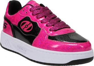 HEELYS Rezerve Damenschuh mit niedrigem Rollabsatz, Knallpink (Hot Pink)/Schwarz, 8 Big Kid