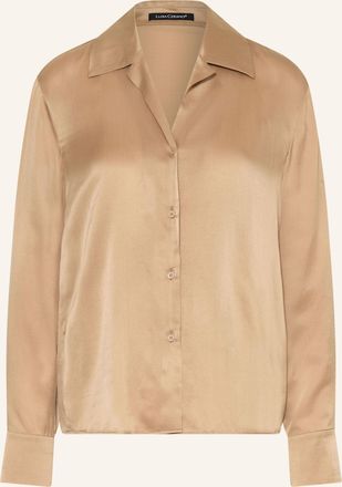 Luisa Cerano Luisa Cerano Satinbluse Mit Seide braun