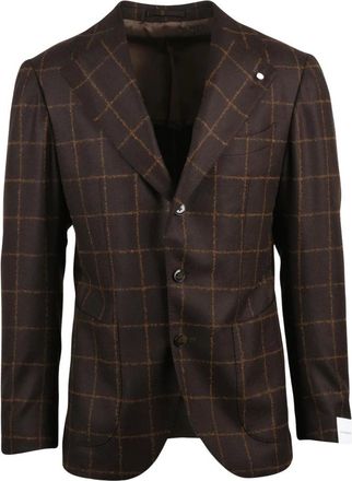 Luigi Bianchi Mantova Homme, Vestes, Brun, Taille: XL Giacca Stondata