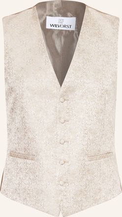 Wilvorst Wilvorst Anzugweste Extra Slim Fit beige