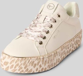 Tamaris Low Top Sneaker aus Rindsleder-Textile-Mix