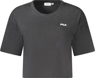 Fila Femme, Tops, Noir, Taille: 36 FR T-shirt Noir avec Logo Imprimé