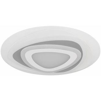ETC Shop Plafonnier led t&eacute;l&eacute;commande plafonnier dimmable plafonnier lumi&egrave;re du jour, cct, m&eacute;tal blanc, 46W 3200lm 3000-6000K, DxH 50x6 cm